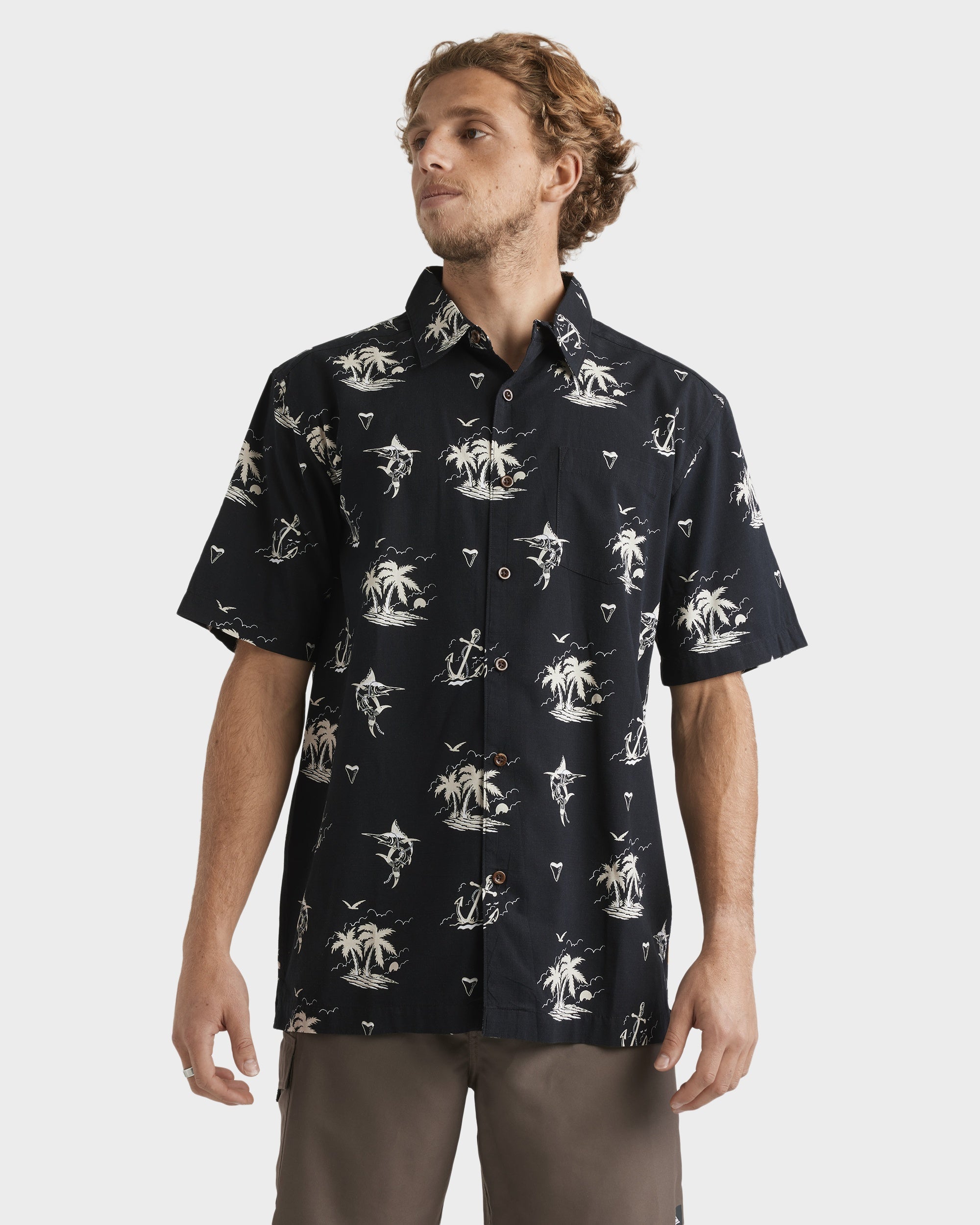 Mens Horizon Haze Short Sleeve Shirt – Quiksilver