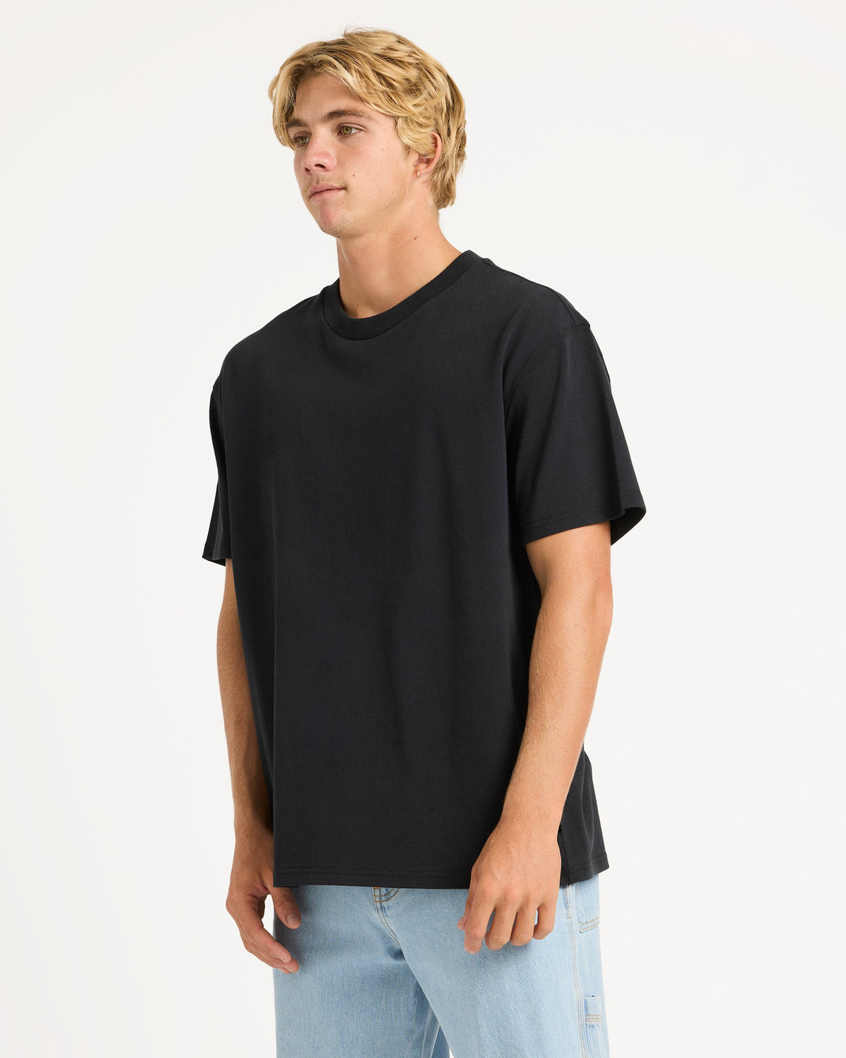 Mens Premium Crew T-Shirt – Black – Quiksilver AU