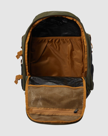 Mens Captains Quarters 32L Large Surf Backpack - GRAPE LEAF/BONE BROWN ...