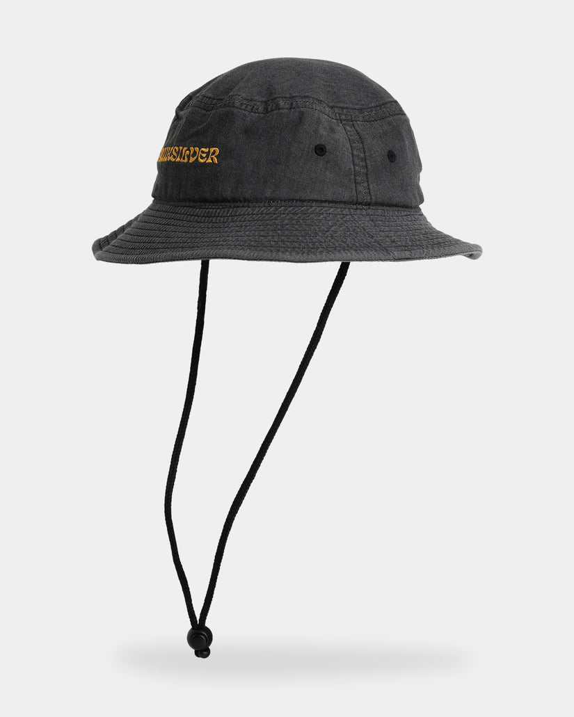 Mens Buckology Bucket Hat - BLACK/TARMAC | Quiksilver