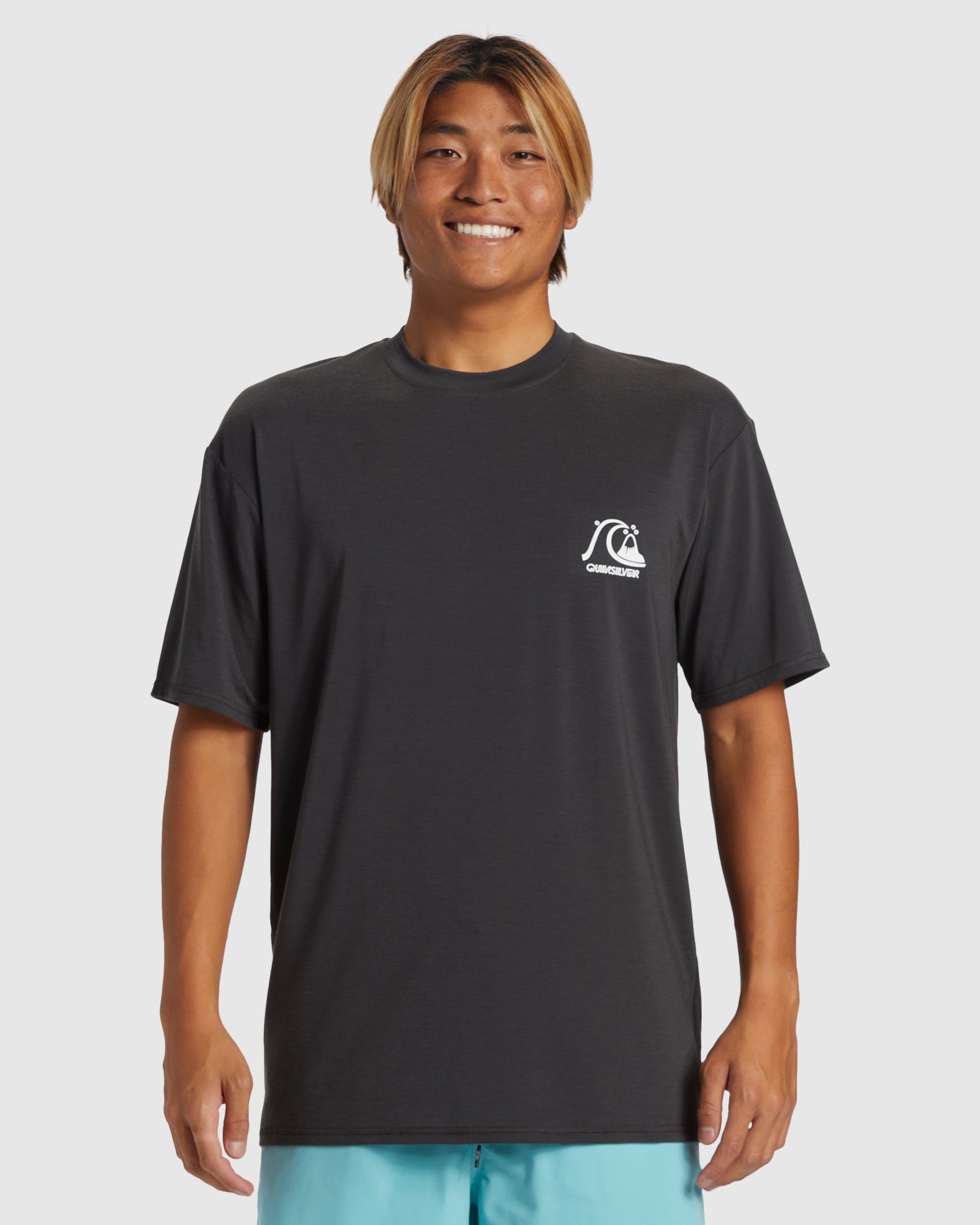 Mens DNA Surf Short Sleeve Upf 50 Surf T-Shirt - TARMAC | Quiksilver