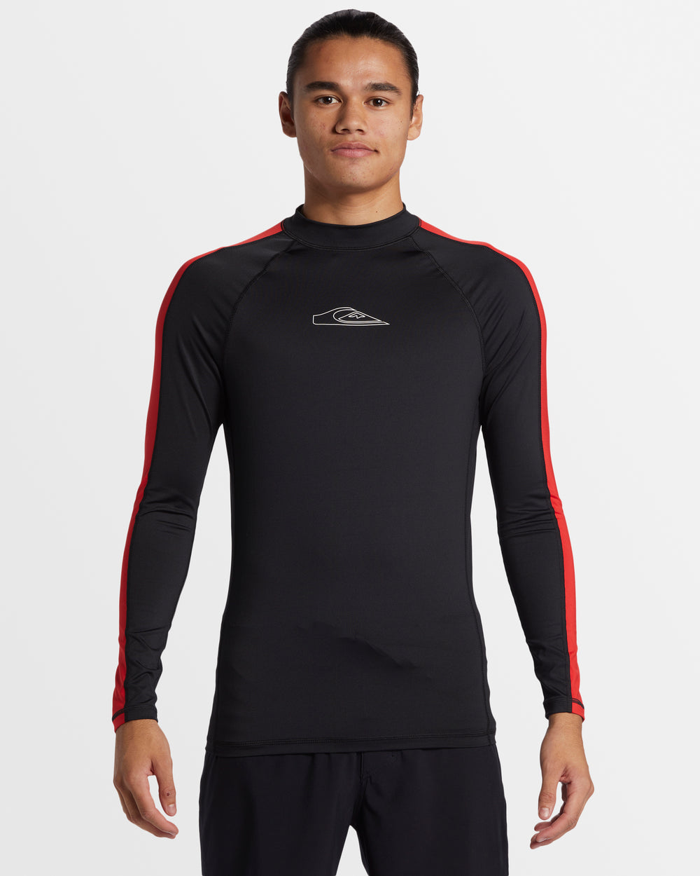 Mens Griff Long Sleeve Upf 50 Surf T-Shirt – Black – Quiksilver AU