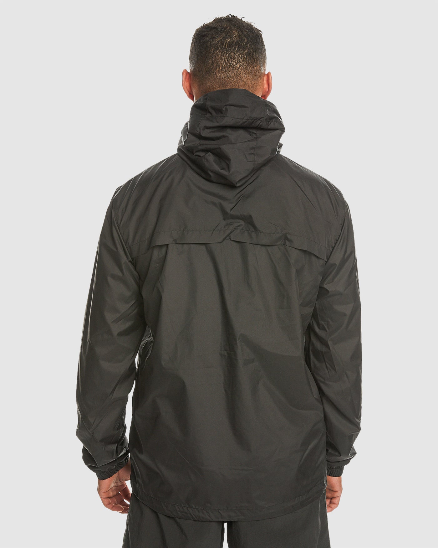 Mens Overcast Hooded Windbreaker Jacket – Black – Quiksilver AU