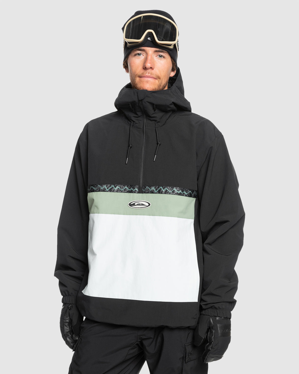 Mens Steeze Snow Jacket – True Black – Quiksilver AU
