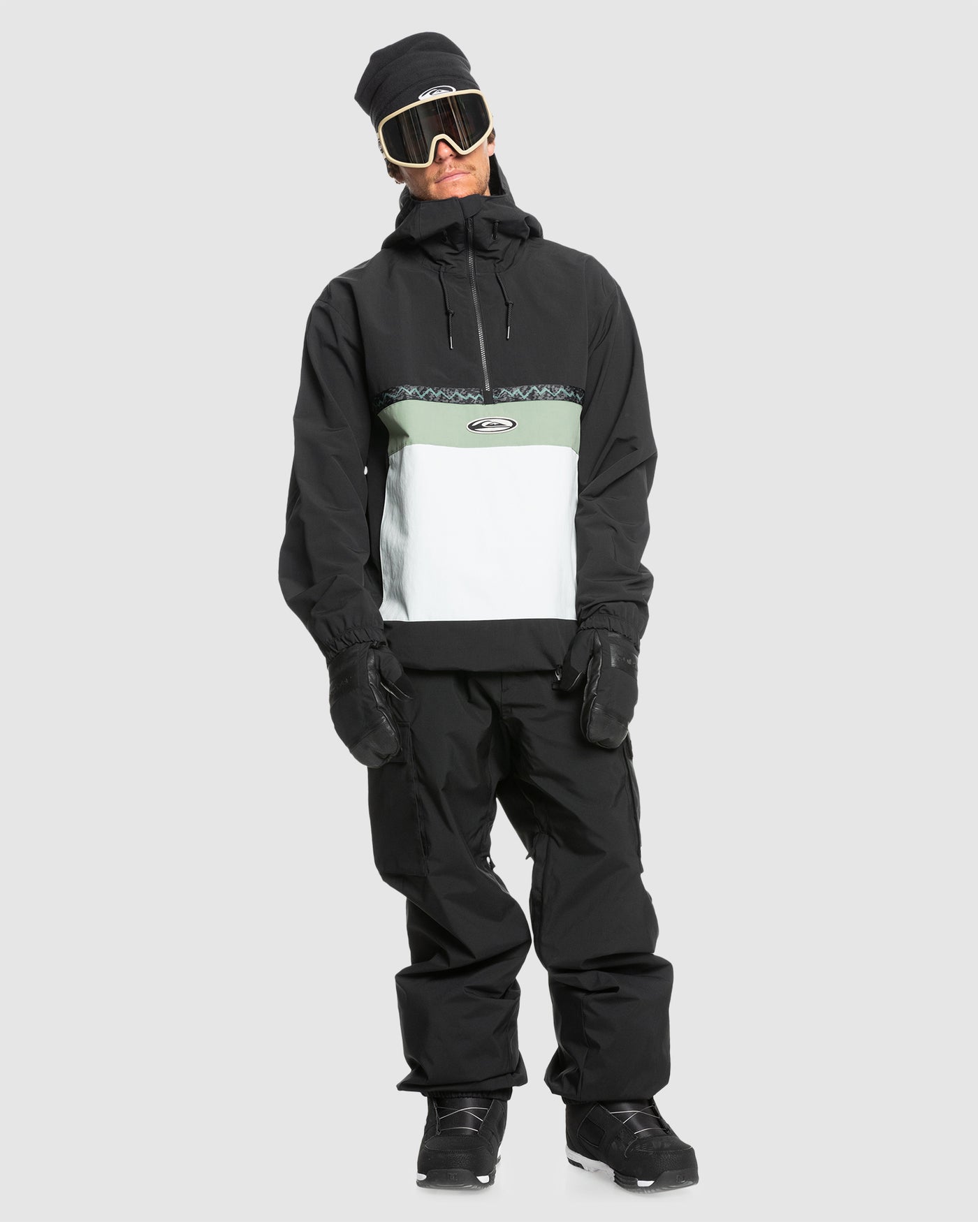 Mens Steeze Snow Jacket – True Black – Quiksilver AU