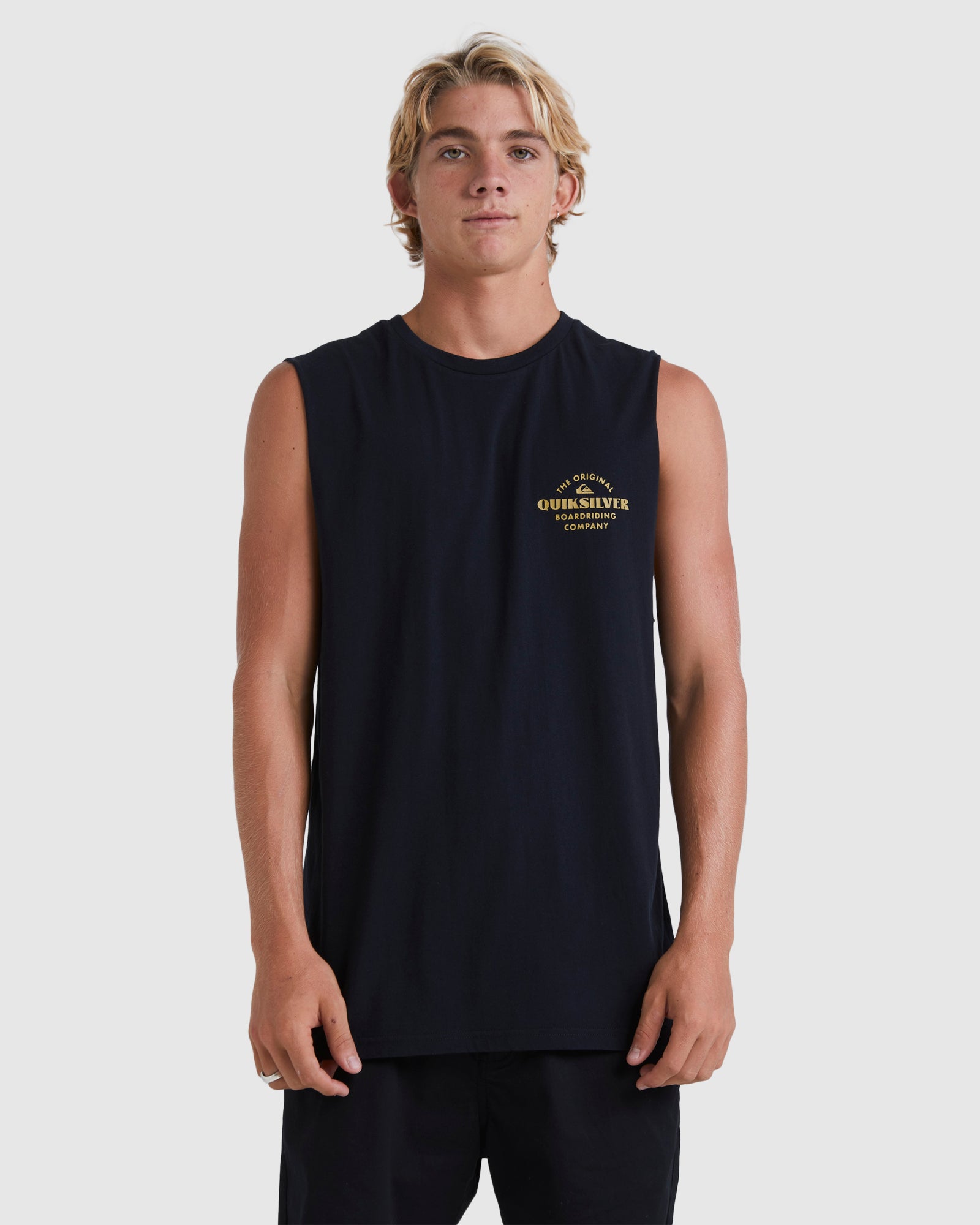 Mens Tradesmith Sleeveless Muscle T-Shirt - BLACK | Quiksilver
